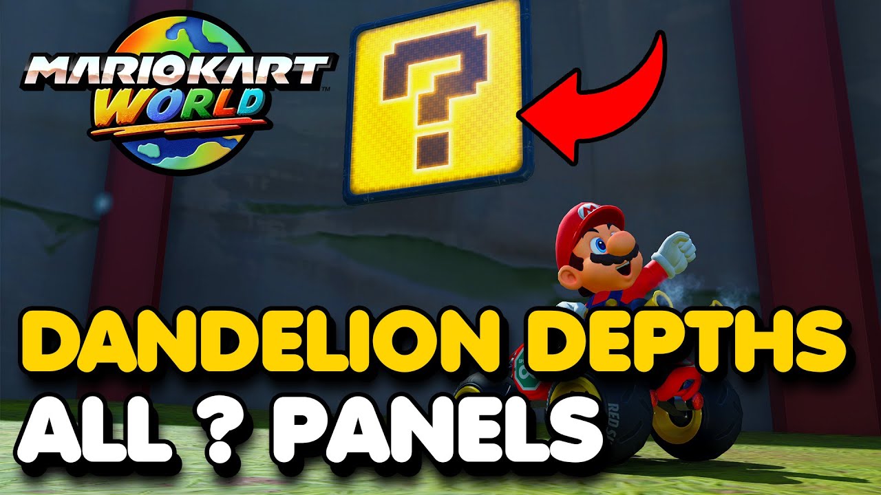 Mario Kart World - Dandelion Depths All Interrogation Panel Locations ...