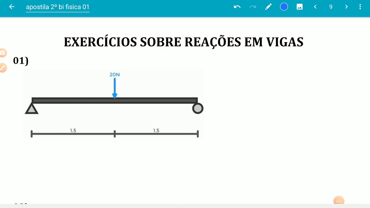 Aula 03 Exercício 01 Sobre Ponto De Apoio Fixo E Móvel Youtube