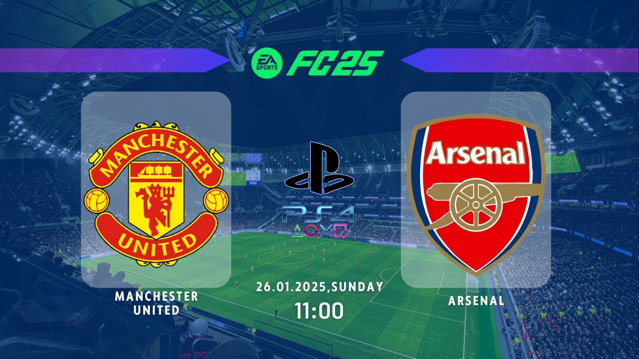 eFootball 2025 | MANCHESTER UNITED vs ARSENAL | World Derby Matches ...