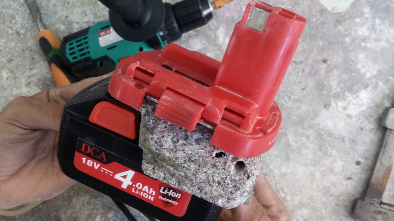 Build battery packs for cordless drills-ساخت باطری دریل شارژی - YouTube