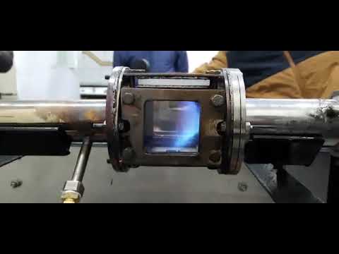 Swirl stabilized combustor, Ignition, Combustion - YouTube
