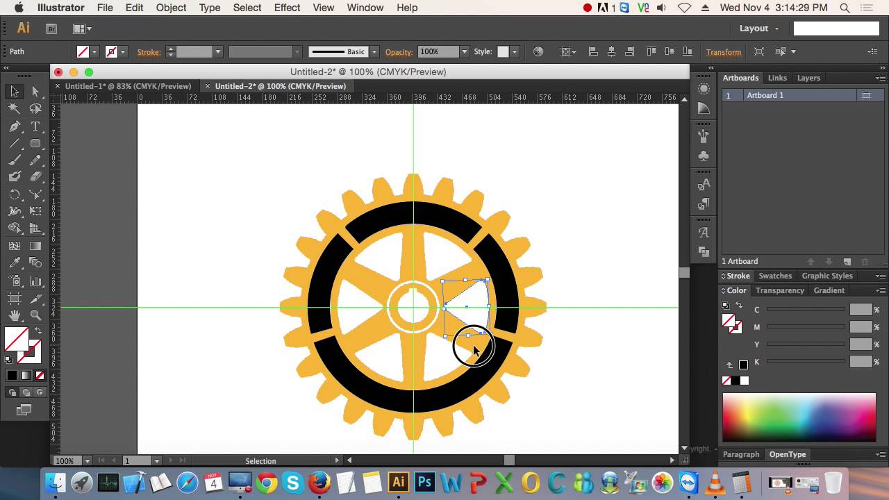 How to draw rotary club logo - YouTube