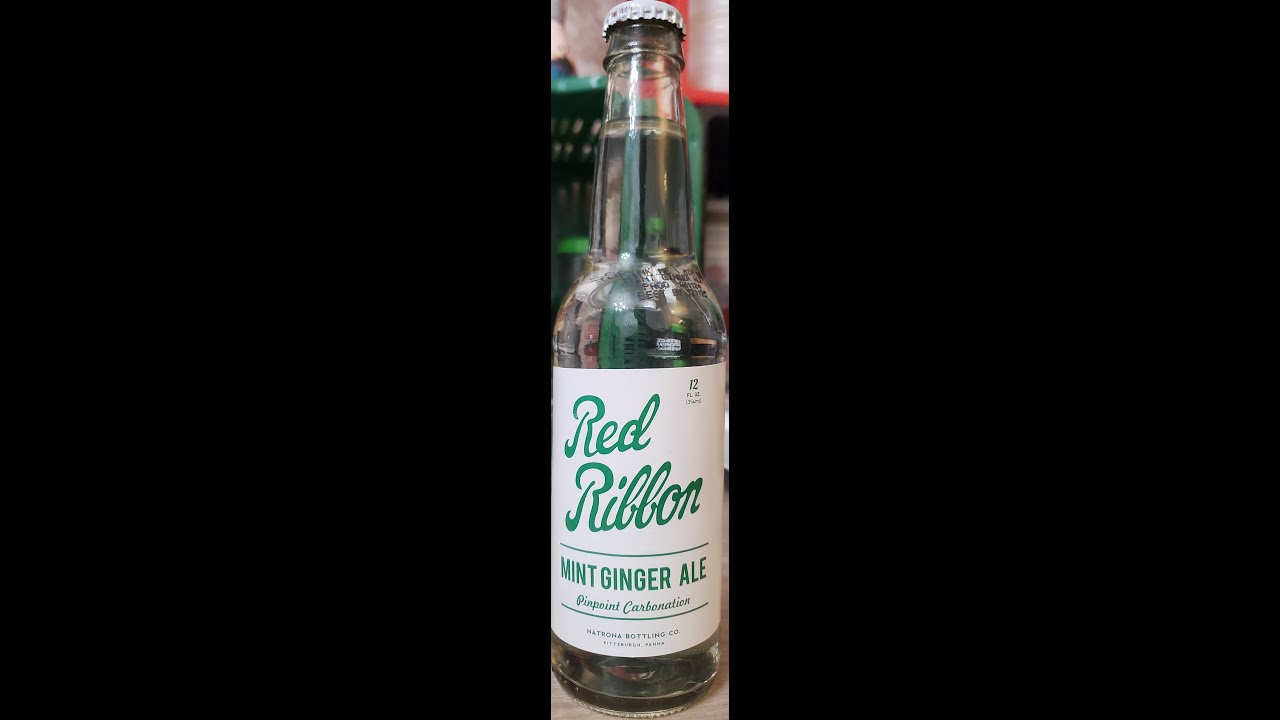 Natrona Bottling Company Red Ribbon Mint Ginger Ale Soda Review - YouTube