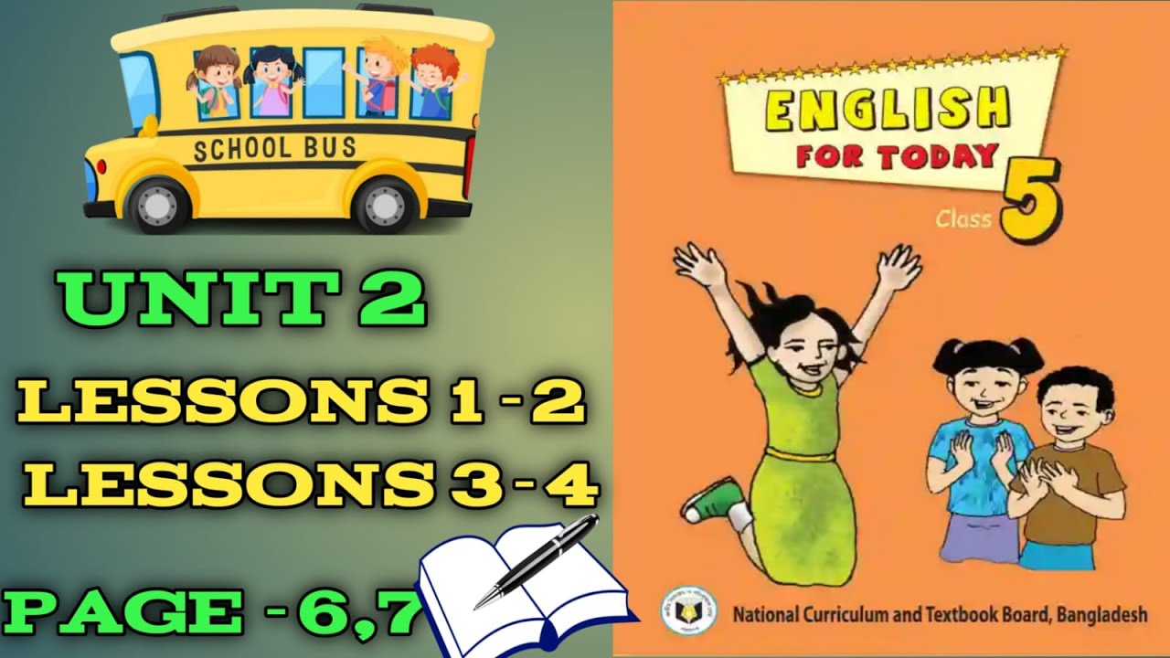Class 5 English | Unit-2| Lessons - 1,2,3,4|Page 6,7 - YouTube