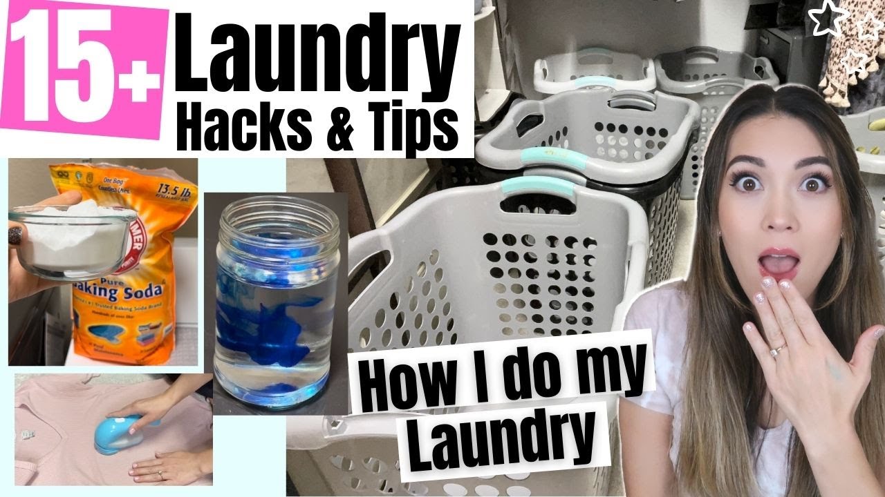 15 LAUNDRY HACKS & TIPS YOU NEED TO KNOW | How I Do My Laundry ...