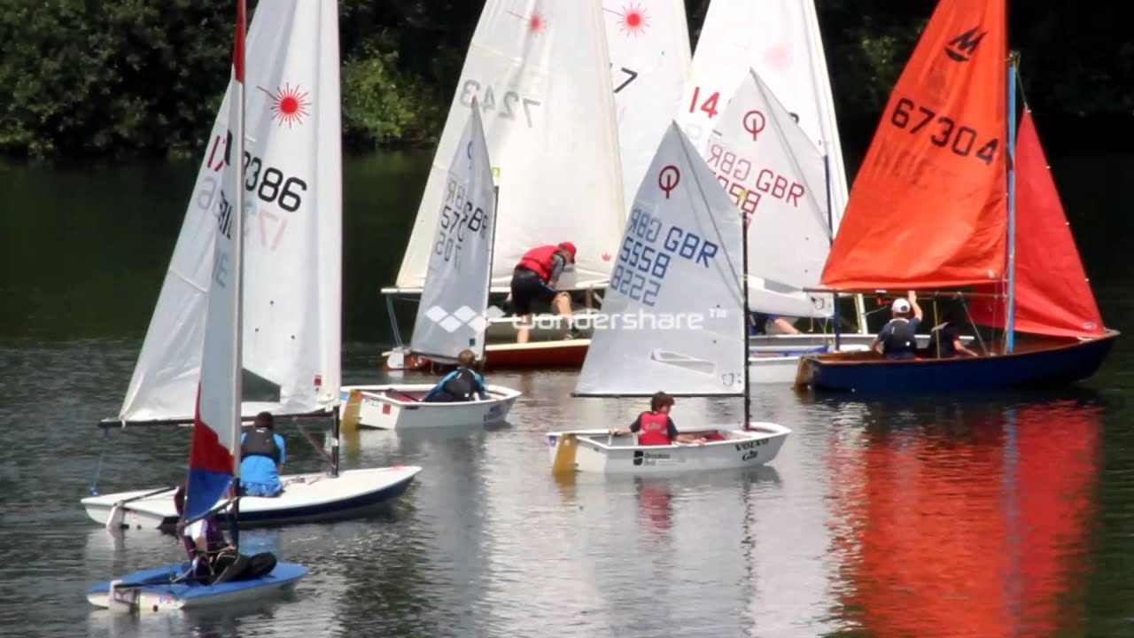Chipstead Sailing Club one o'clock race start 12th July 2014 - YouTube