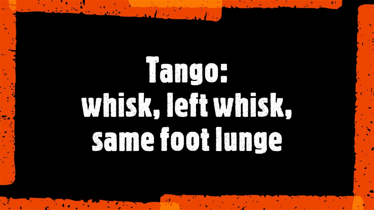 Tango: whisk, left whisk, same foot lunge - YouTube