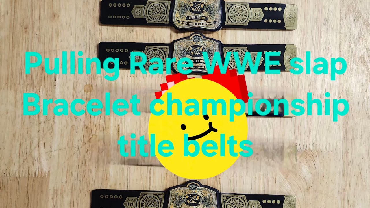 RARE WWE SLAP BAND BRACELET CHAMPIONSHIP TITLE BELT PULL - YouTube
