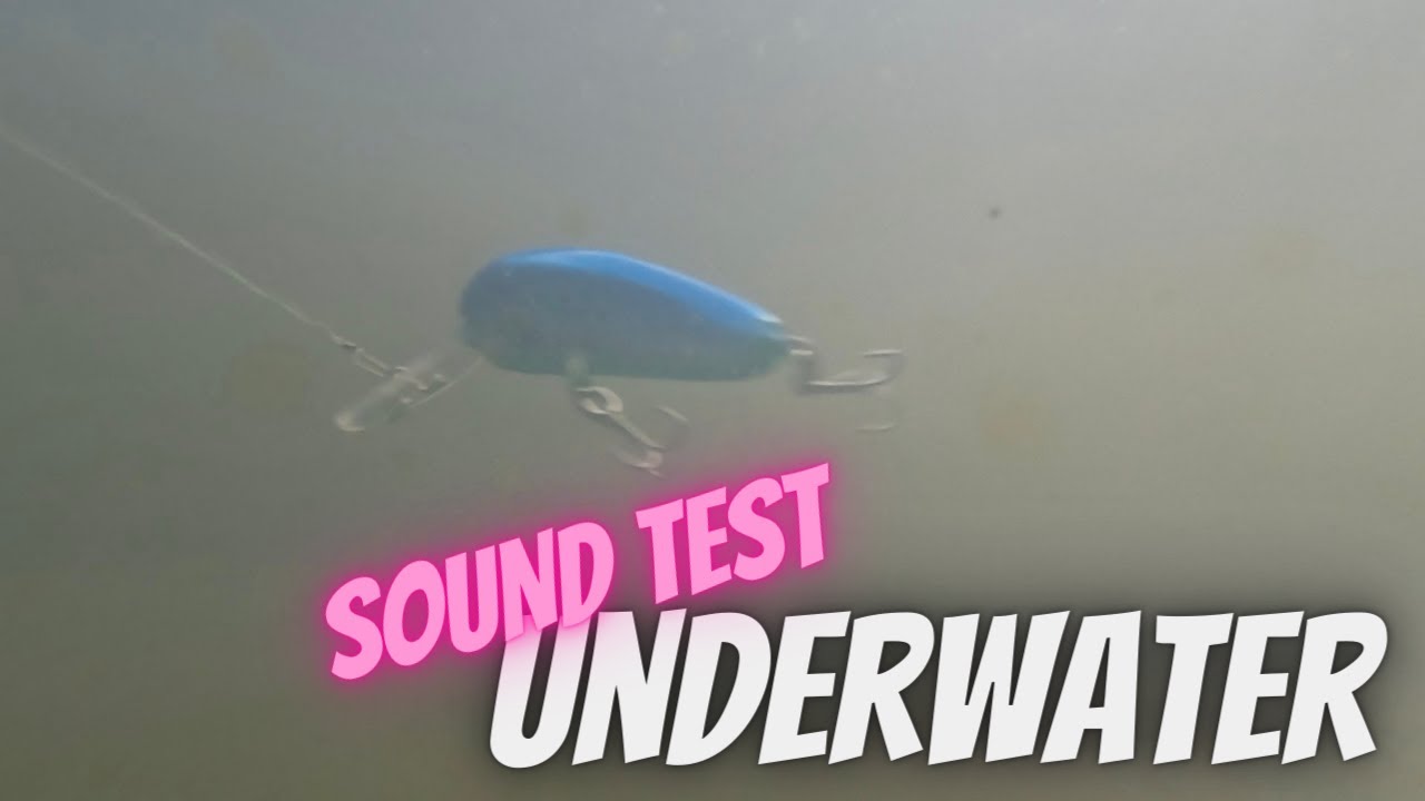 making a crankbait rattle fishing lure underwater sound test - YouTube
