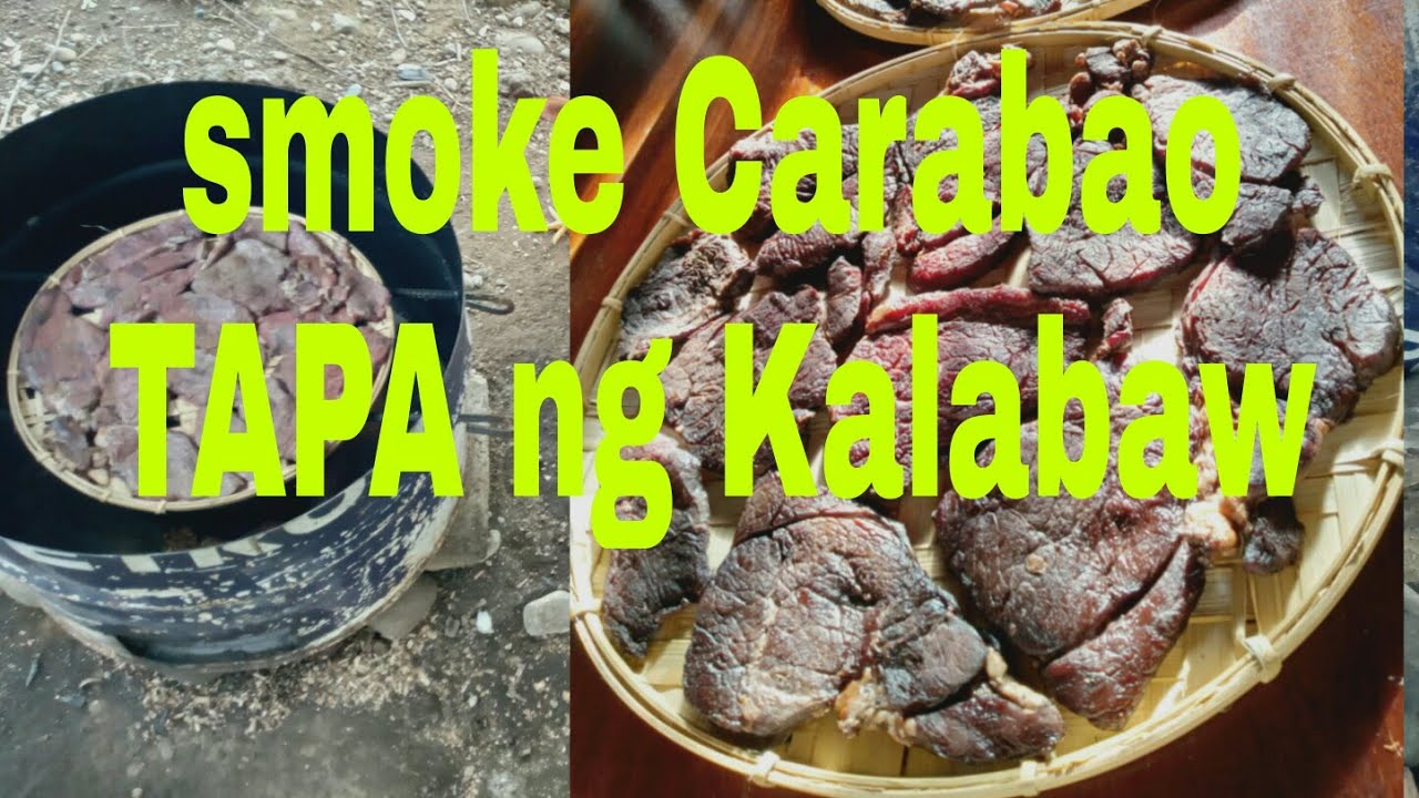 How to cook Smoke Carabao / Paano mag Luto ng Tapa na kalabaw / buhay ...