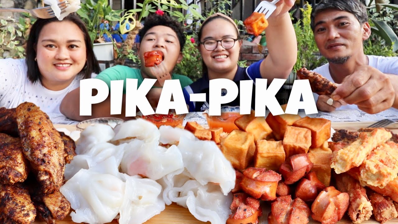 PHILIPPINES PIKA-PIKA! PINOY MUKBANG W/ JUST LAFAM! - YouTube