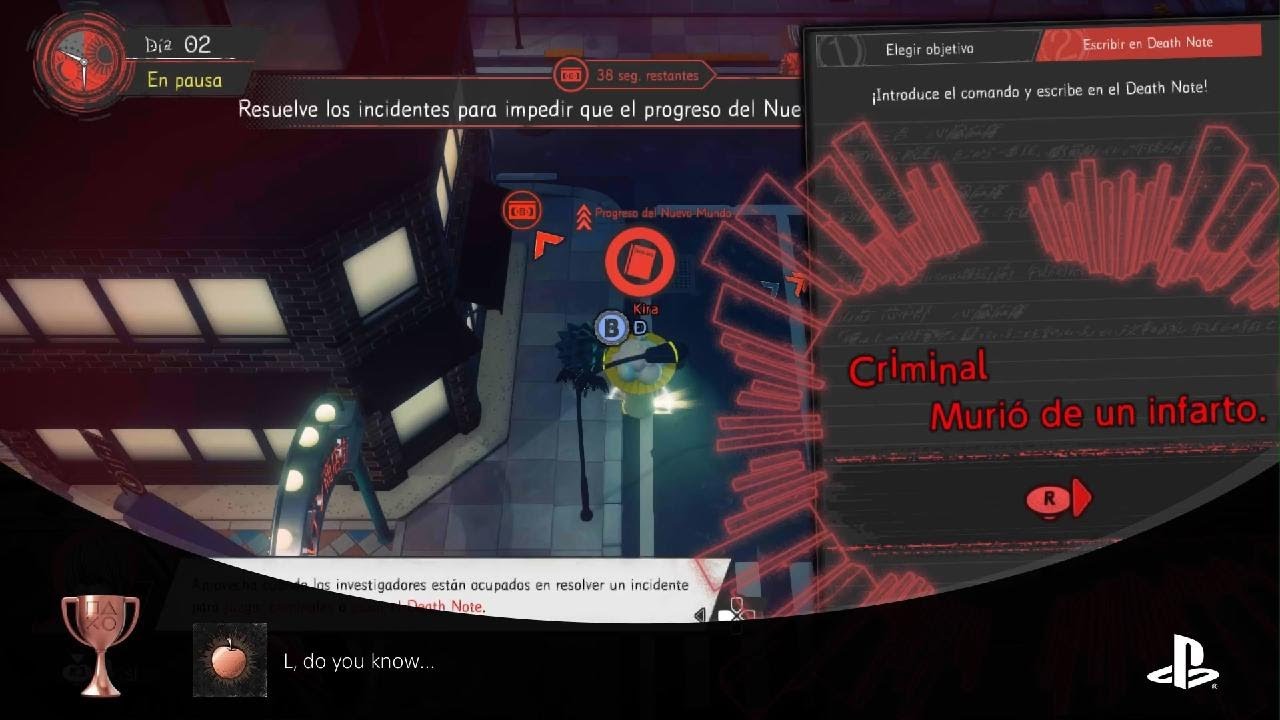 DEATH NOTE Killer Within - L, do you know... (BRONZE) - YouTube