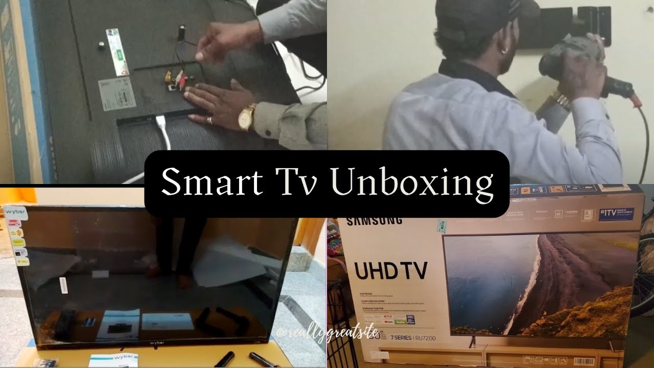 Samsung Smart TV Installation and Setup | Unboxing Smart TV - YouTube