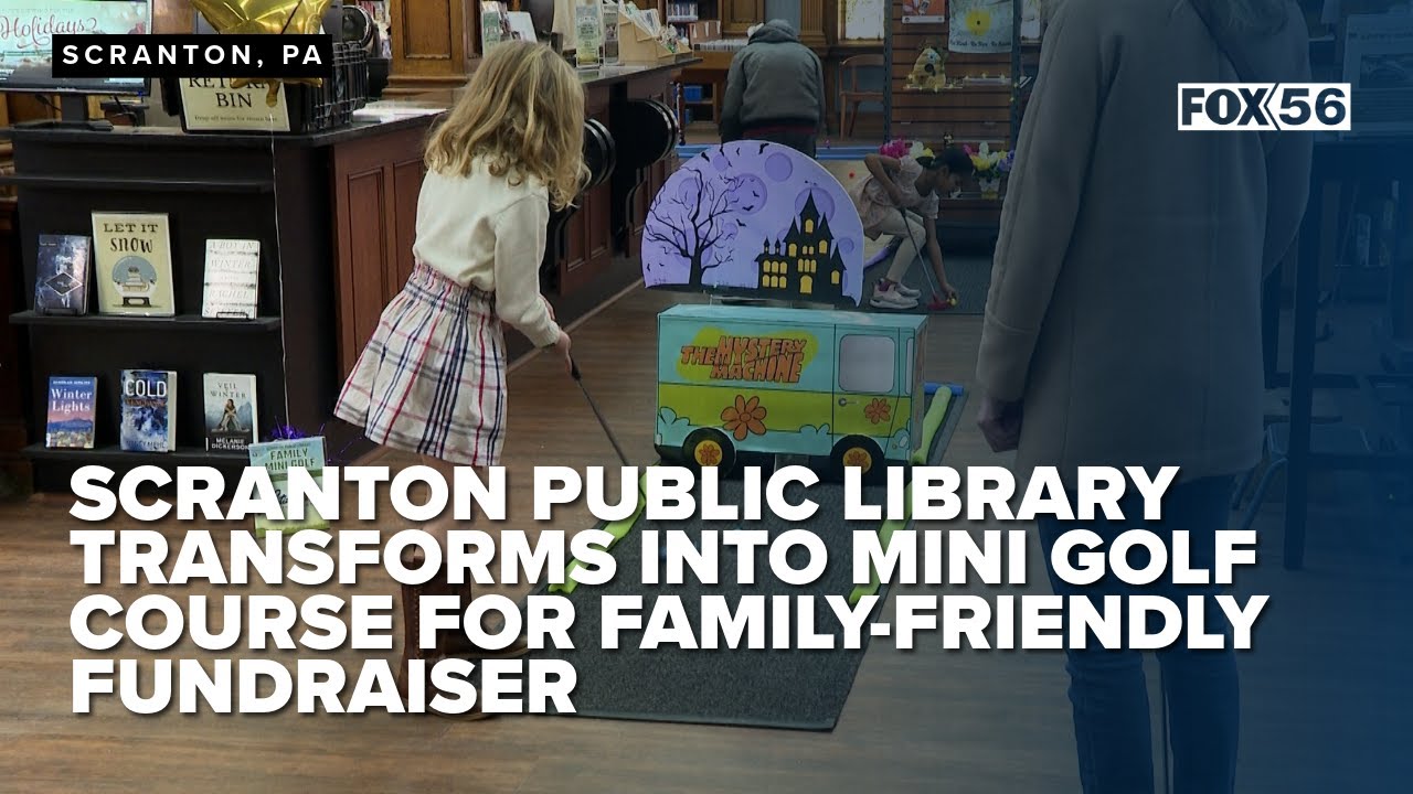 Scranton Public Library transforms into mini golf course for family ...