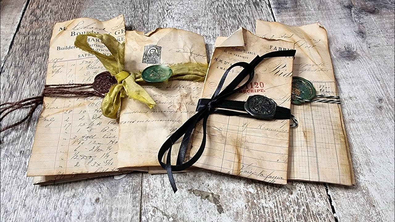 Using Documents & ledger Pages as Pocket Fillers - YouTube