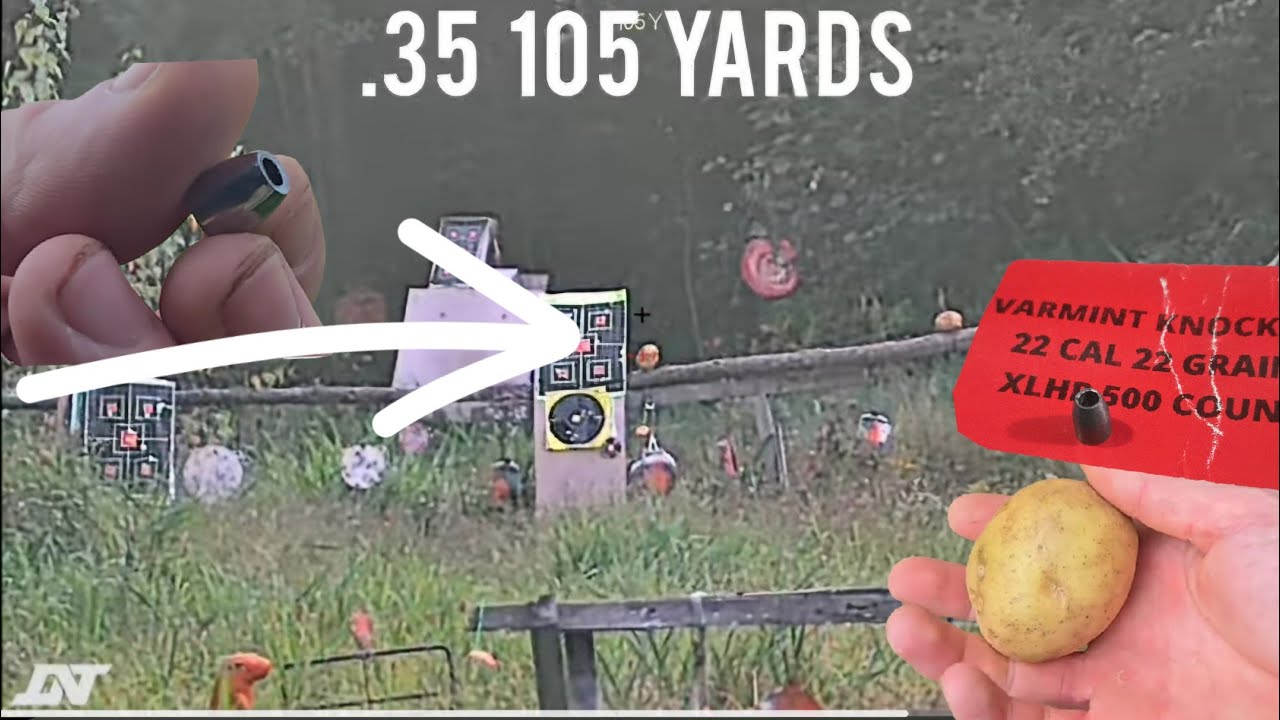Long-Range Potato 🥔 Airgun Target Practice (XL Hollow Point Slugs ...