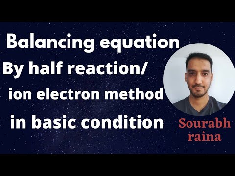 Balancing a Chemical Equation By Half reaction / Ion electron method ...