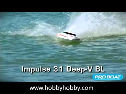 Pro Boat RC Impulse 31 Deep-V BL RTR Demo - YouTube