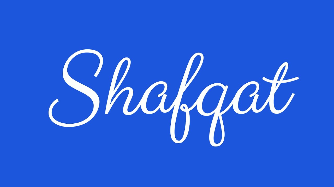 Shafqat Name Logo Pin Page