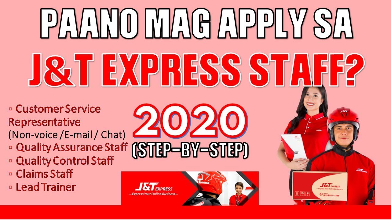 PAANO MAG APPLY SA J&T EXPRESS STAFF (STEP-BY-STEP) 2020 - YouTube