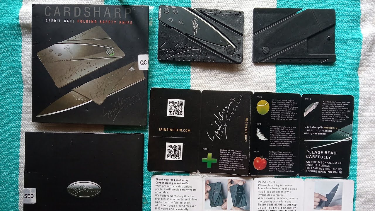 Foldable Credit Card Knife | Unboxing & Review | Pocket Knife Fits ...