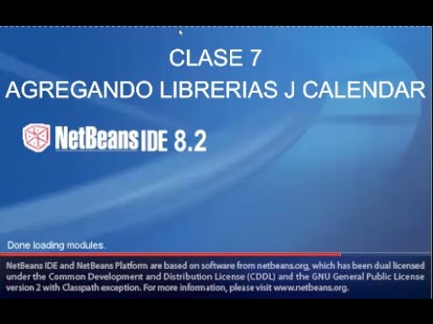 Clase 7: Netbeans Añadiendo librerías Jcalendar - YouTube