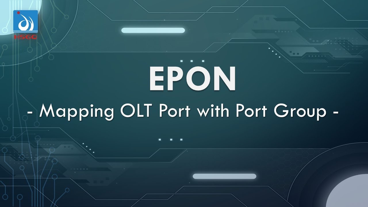 Mapping OLT Port with Port Group - YouTube