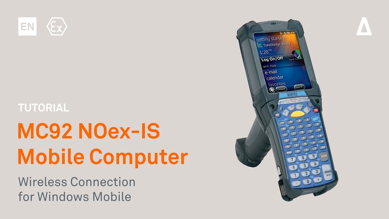 MC92 NOex-IS Mobile Computer | Wireless Connection for Windows Mobile | EN | BARTEC - YouTube