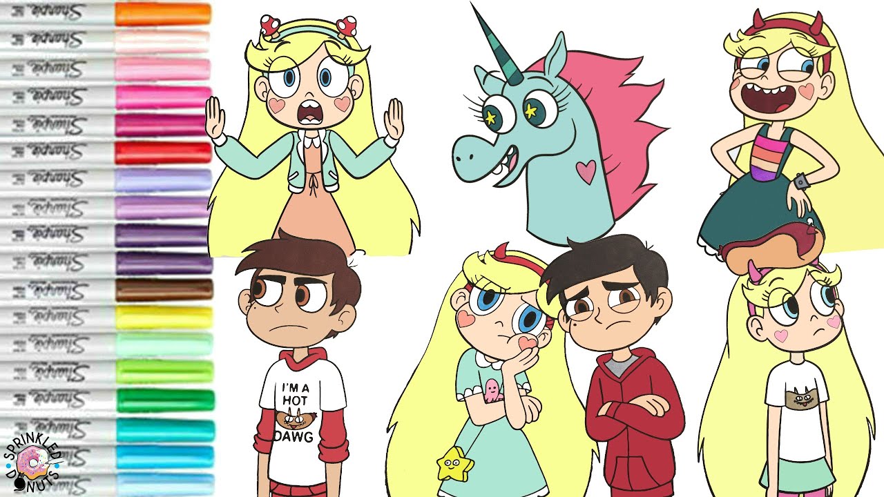 Star Vs The Forces of Evil Coloring Book Compilation Star Butterfly ...