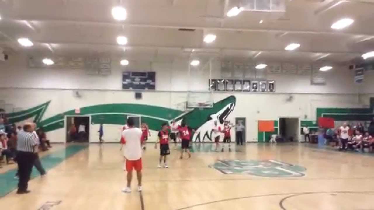 Nicolas Jr High vs Teachers 8th grade boys Bball game vid.2 - YouTube