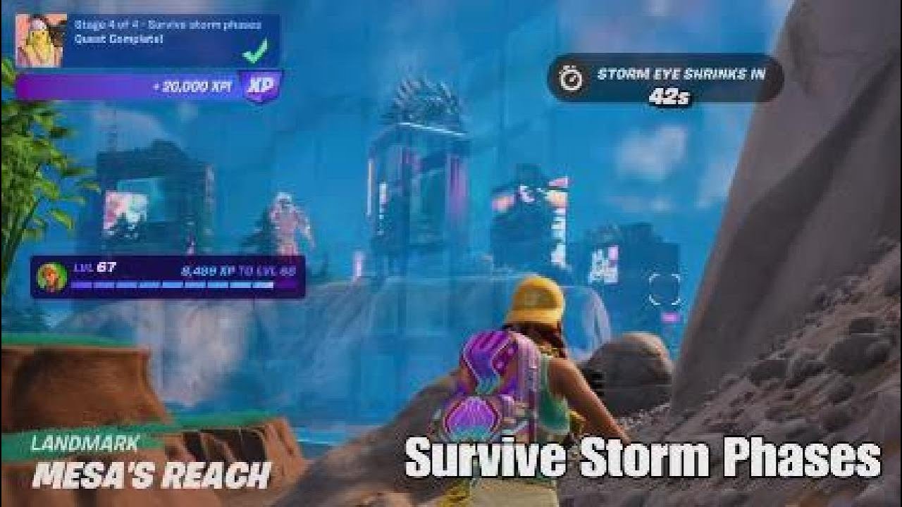 Survive Storm Phases - Stages 1 Through 4 - Fortnite Spring Break Quest ...