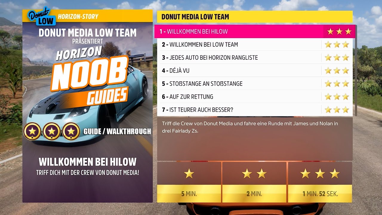 Forza Horizon 5 Donut Media Low Team Horizon Story - 3 Sterne ...
