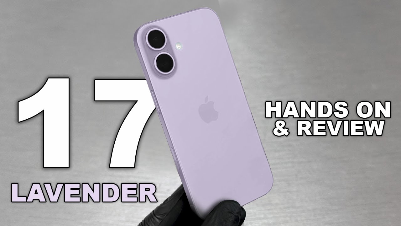 iPhone 17 Lavender Hands On and First Impressions! - YouTube