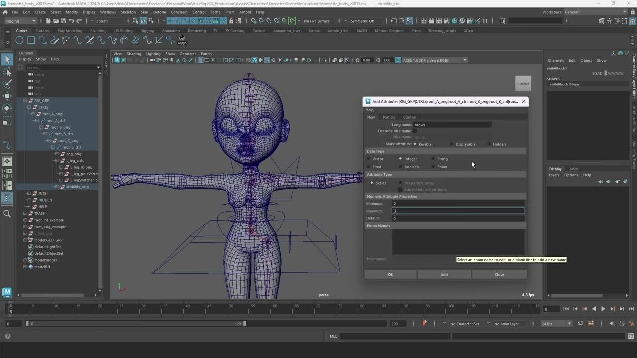 [SPA] 3D Rigging & Scripting for Autodesk Maya [Riggeando a Bowsette: Parte 8] - YouTube