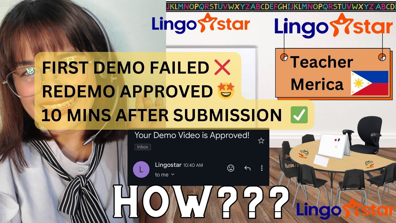 DEMO AT LINGOSTAR - How to PASS the initial demo video after not being approved in the first try ...