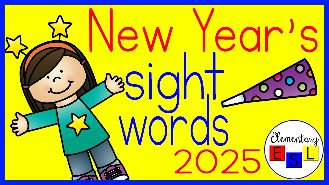 2025 New Year's Day Facts and Sight Word Practice for Kindergarten ...