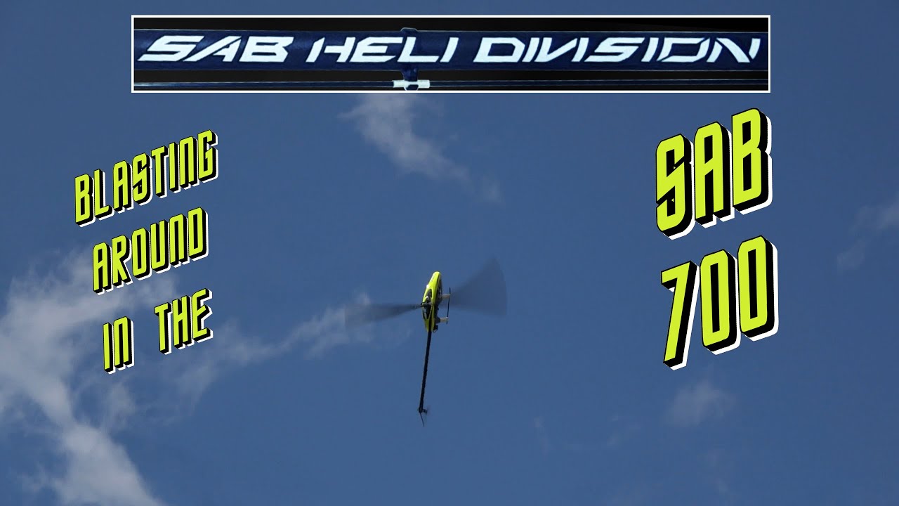 SAB 700 RC Helicopter - Smooth Aerobatic Flight - YouTube