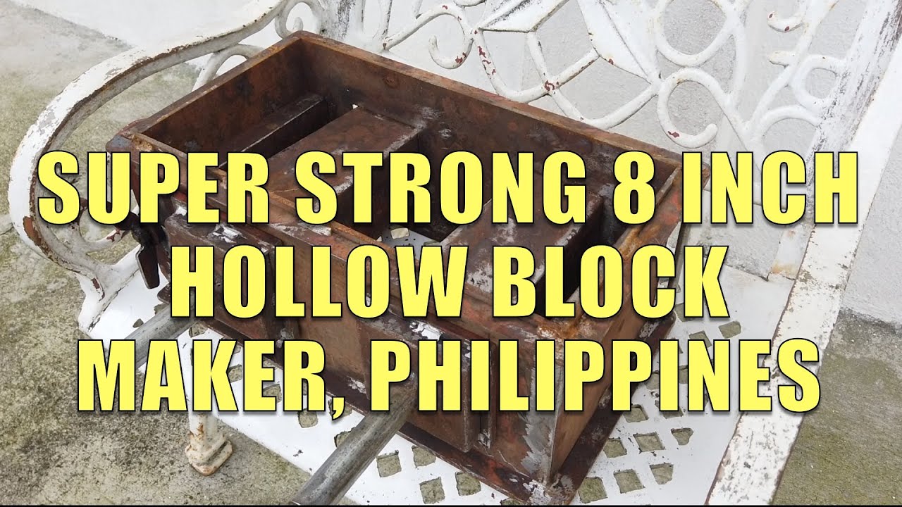 Super Strong 8 Inch Hollow Block Maker, Philippines. - YouTube