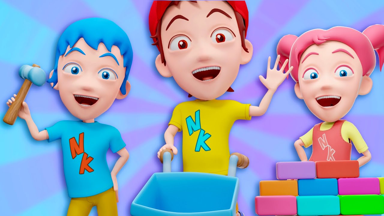 Three Little Houses | Best Kids Songs and Nursery Rhymes - YouTube