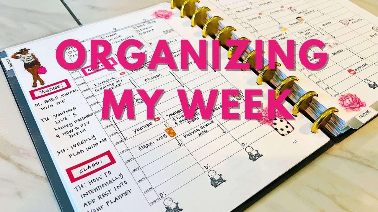 Organizing My Week | Time Blocking in my planner - YouTube