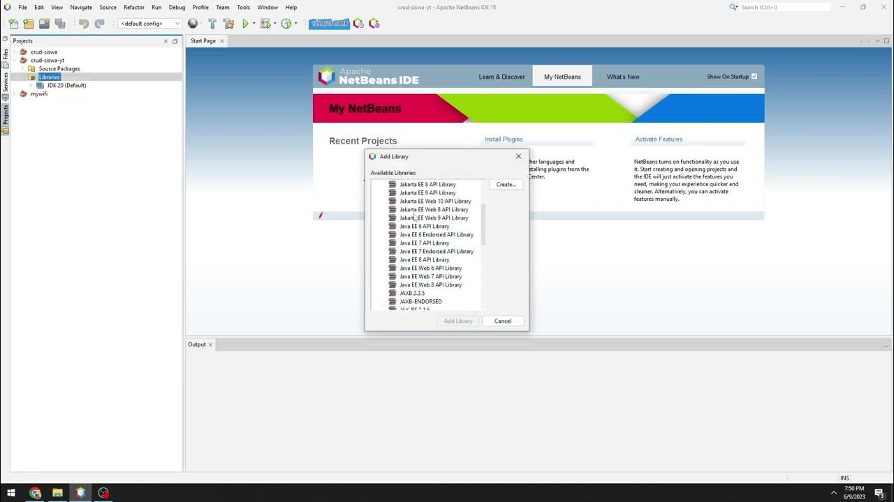 2. TUTORIAL SEDERHANA CRUD JAVA NETBEANS MYSQL - PERSIAPAN PROJECT - YouTube