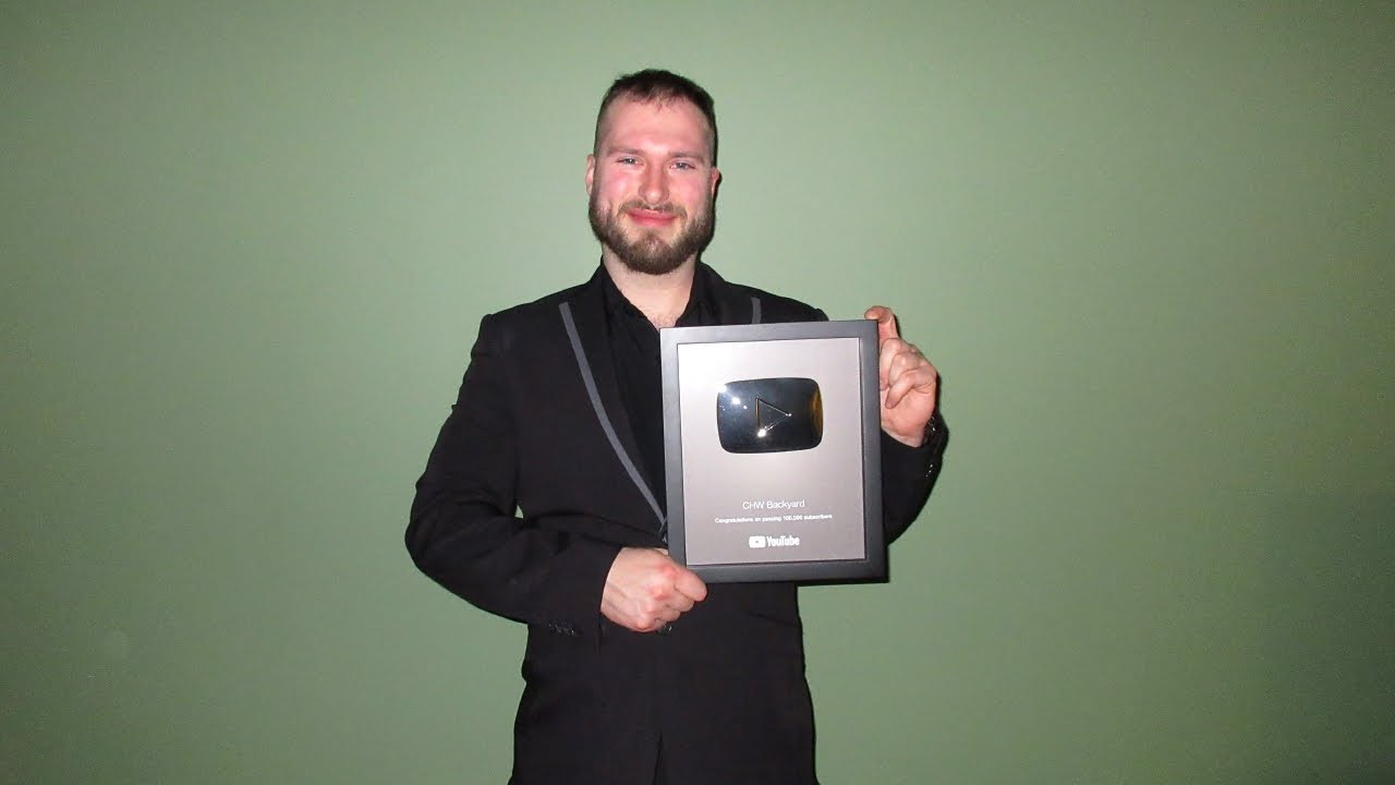 Matty Boyle Receives 100,000 Subscribers Plaque - CHW Backyard ...