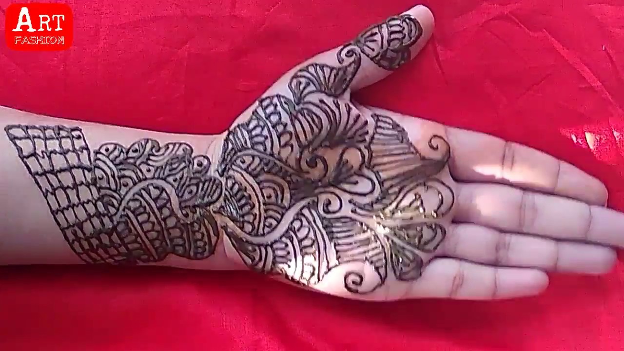 Mehndi Designs for Hands Easy for kids full Hand - YouTube