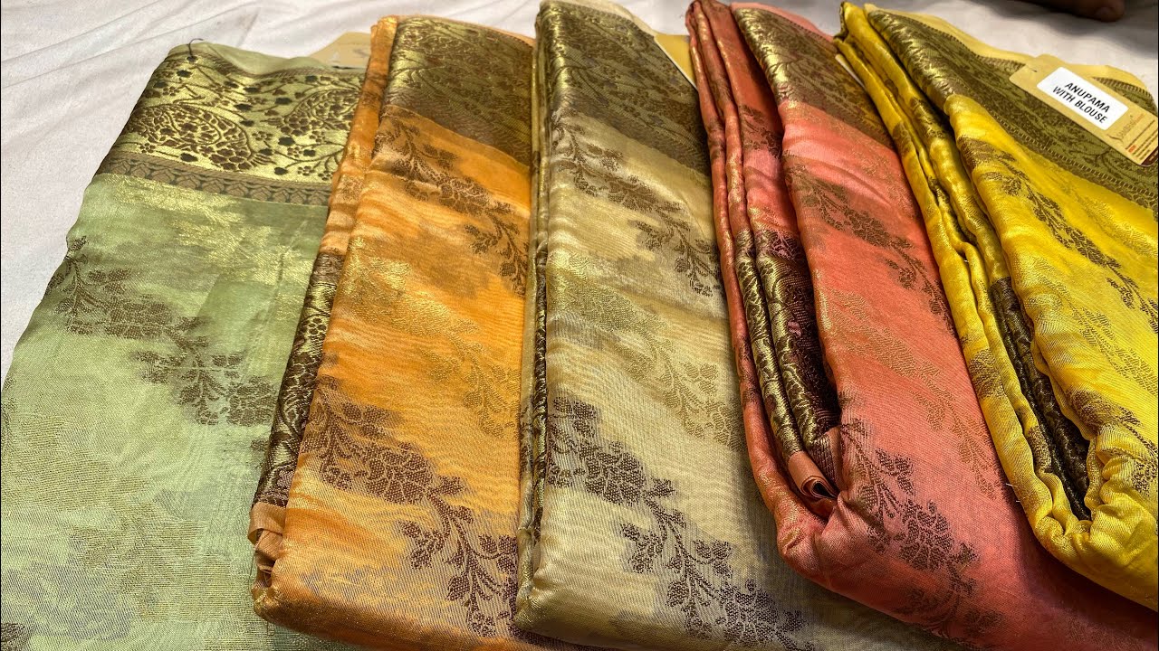 Most expensive design Indian pure moslin saree collection unlimited ...