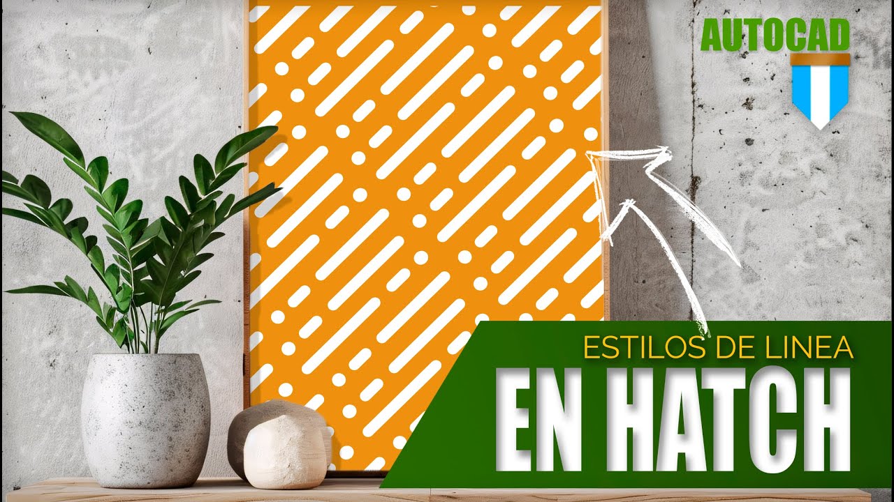 Colocar los HATCH con tipo de línea en #AutoCAD - YouTube