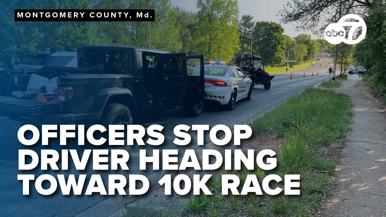 Maryland officers stop woman from driving toward crowd of runners at ...