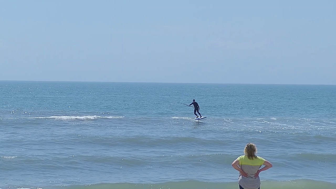 2018 Hatteras Foil 1ft surf - YouTube