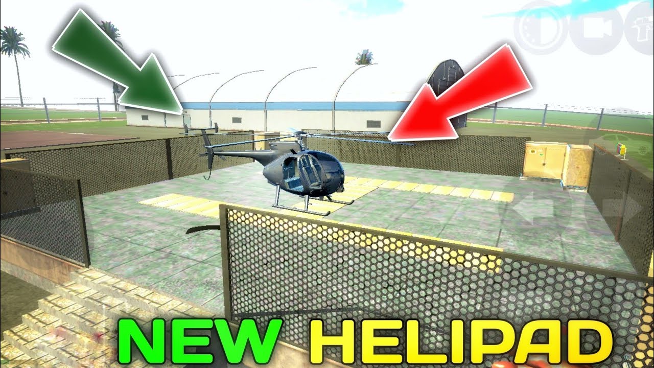 NEW HELIPAD IN INDIAN BIKES DRIVING 3D GAME | NEW HELICOPTER HELIPAD IN ...