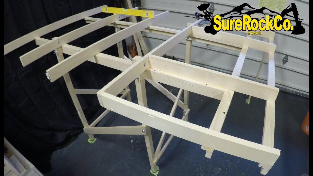 v2 Construct BENCHWORK HO scale layout build Port Moody Sawmill - YouTube