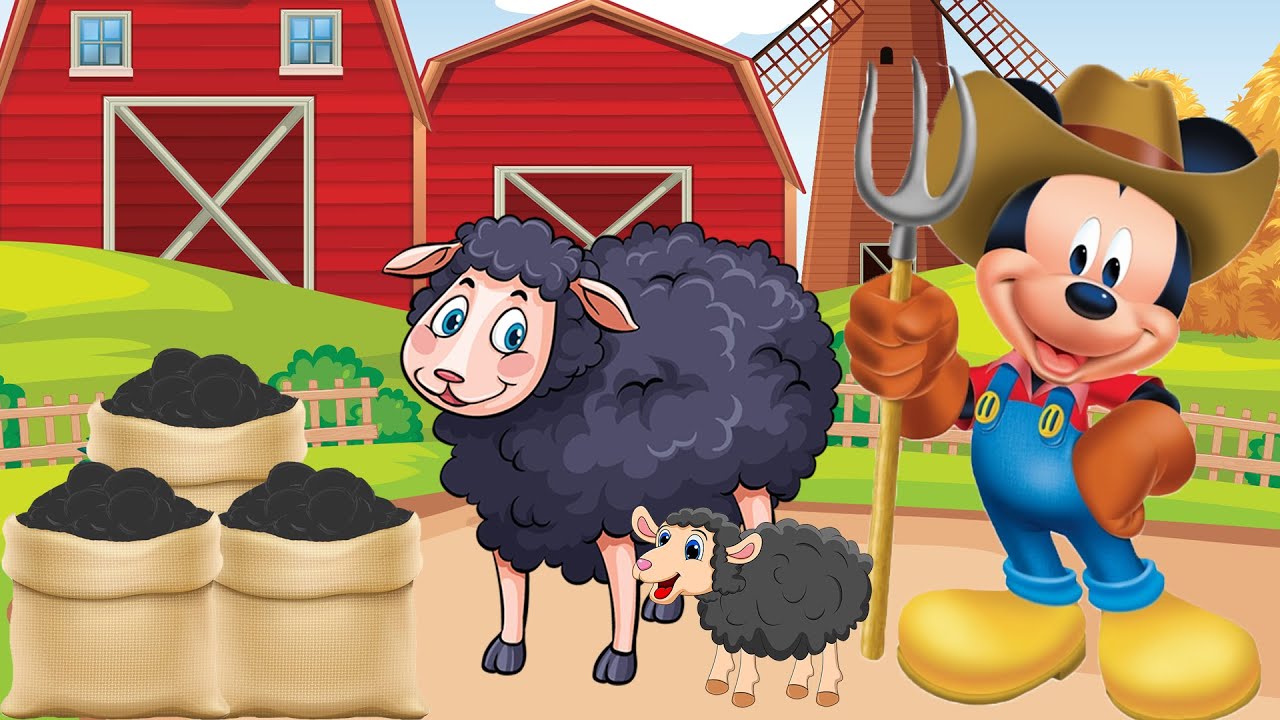 Baa Baa Black Sheep with Mickey Mouse | Fun Song for Kids - YouTube